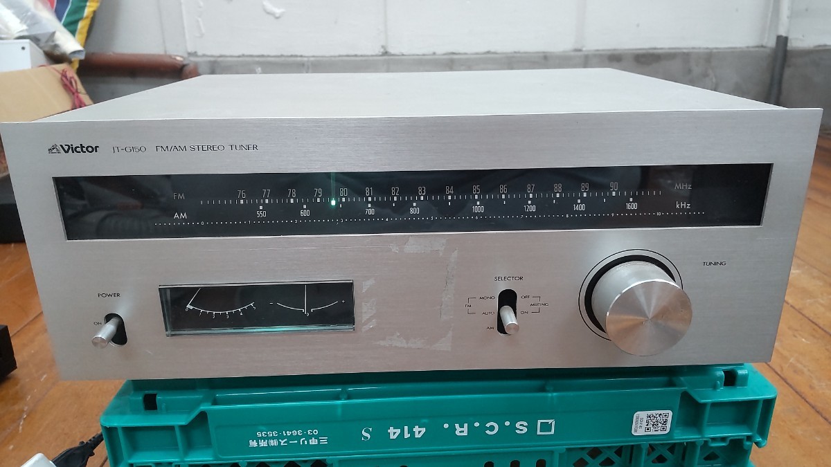 【傷や汚れあり】COQ436 Victor JT-G150 FM/AM STEREO TUNER ステレオチューナー ビクター 通電OK その他動作未確認 現状品 JUNKの落札情報詳細 ...