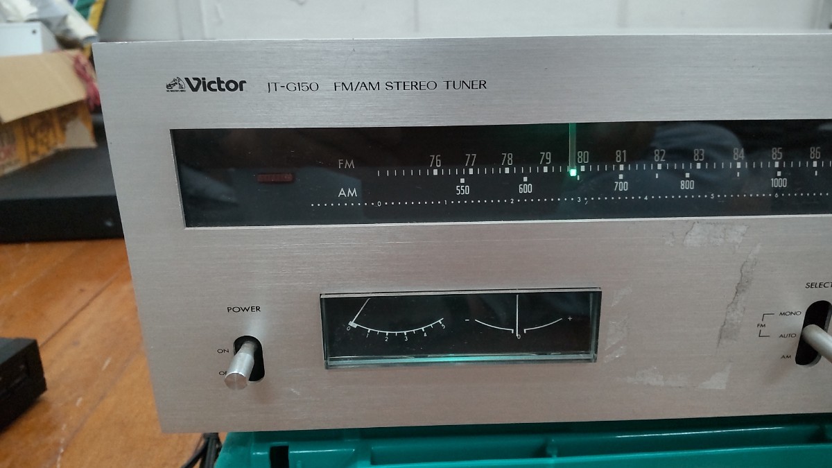 【傷や汚れあり】COQ436 Victor JT-G150 FM/AM STEREO TUNER ステレオチューナー ビクター 通電OK その他動作未確認 現状品 JUNKの落札情報詳細 ...