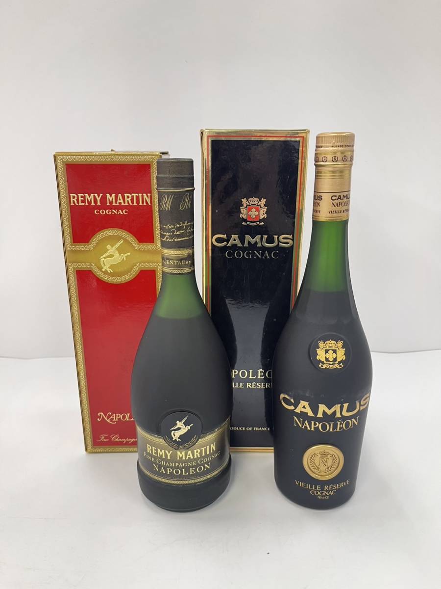 【傷や汚れあり】A266962(064)-226/KY4000 酒 2点まとめ REMY MARTIN NAPOLEON COGNAC 40％ 700ml/CAMUS ナポレオン コニャック ...