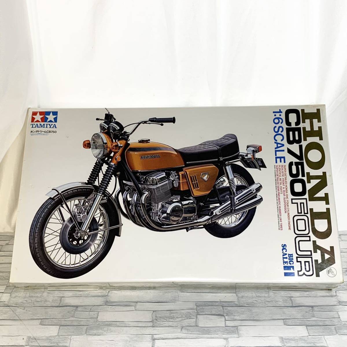 【未使用】【未開封・未組立】TAMIYA タミヤ HONDA ホンダ CB750 RACING TYPE 1/6 SCALE ホンダドリーム CB750 FOUR レア 希少 プラモデル 当時 ...