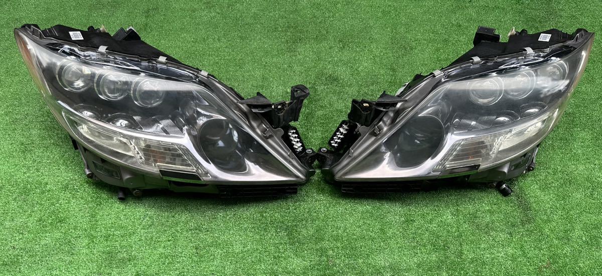 【やや傷や汚れあり】LEXUS LS600h 前期 純正 LED ヘッドライト LS600 LS600h LS460 UVF45 UVF46 ...
