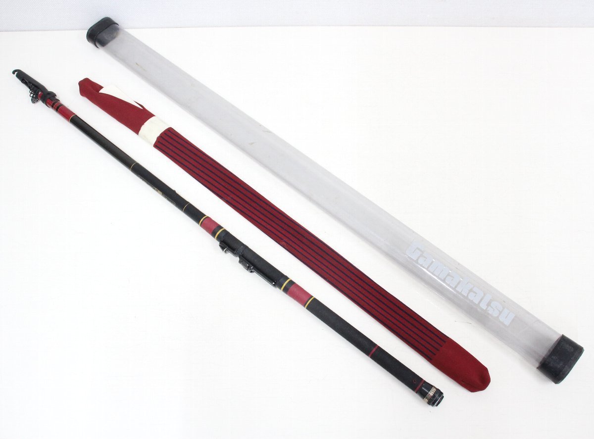 【傷や汚れあり】jn39 がまかつ がま磯 マーク2 GOLD 中硬 1号 6.3 MARKⅡ マークⅡ Gamakatsu ロッド 釣り竿 ...