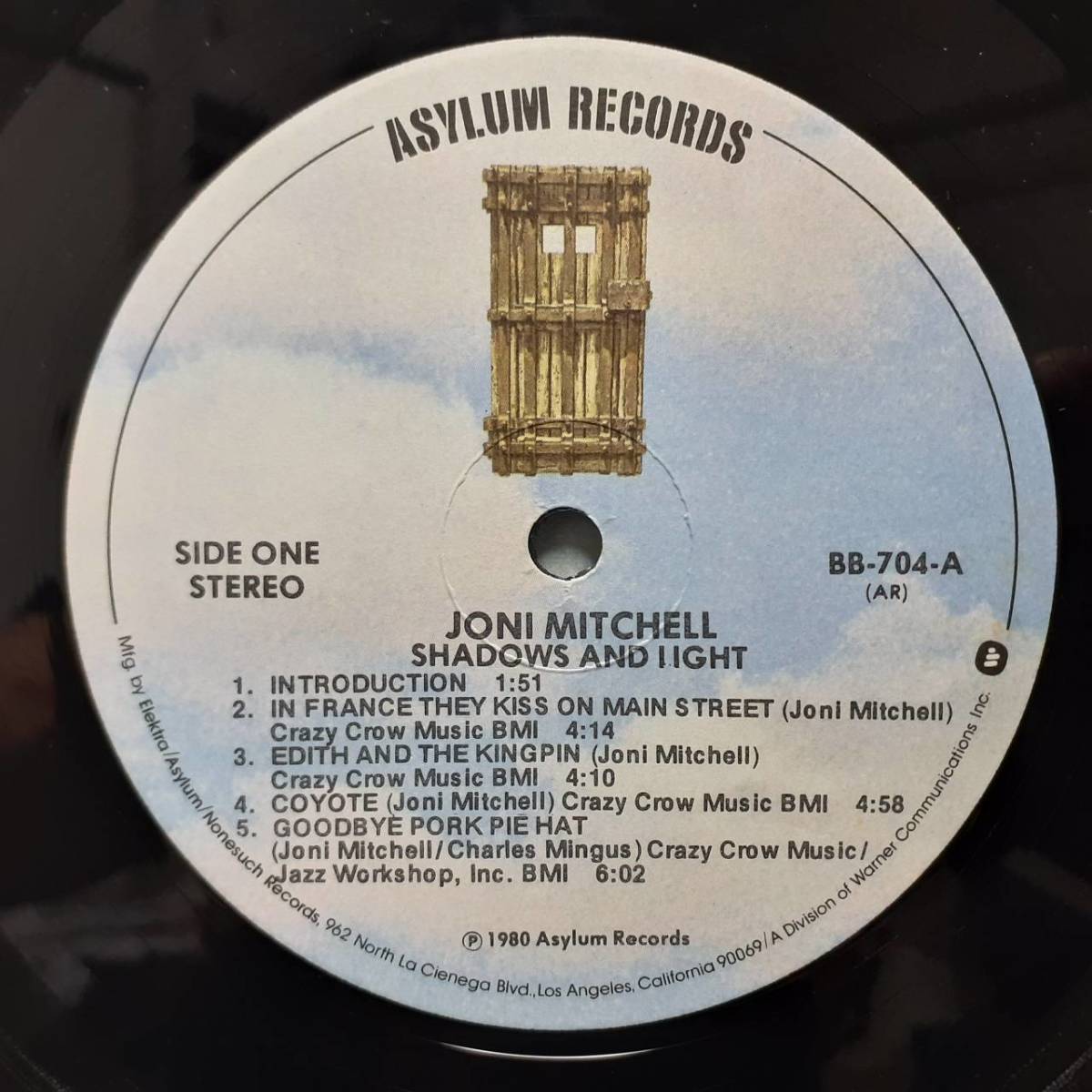 【やや傷や汚れあり】米ASYLUMオリジ2LP！Joni Mitchell / Shadows And Light 1980年 BB-704 Jaco Pastorius Pat ...