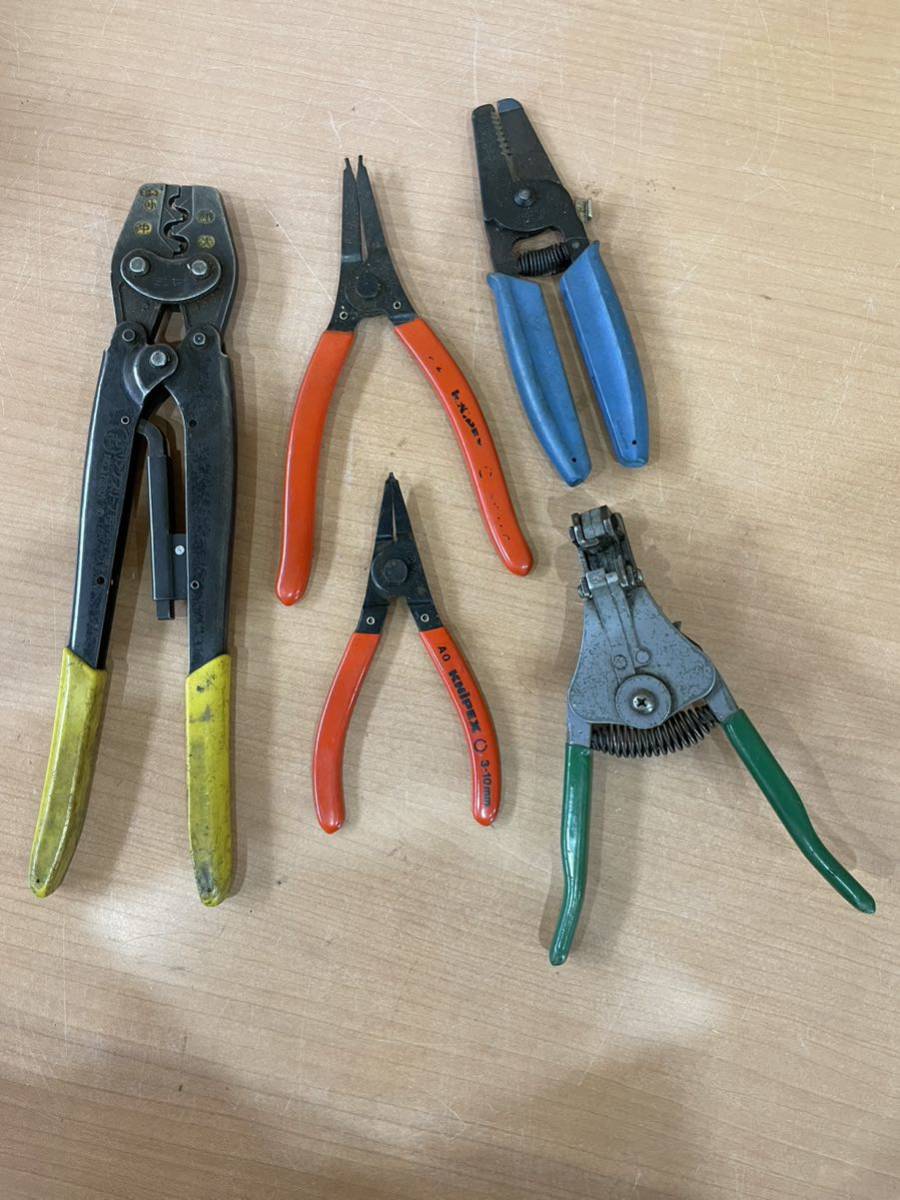 【傷や汚れあり】QW2117 圧着ペンチ リングスリーブ用 ワイヤーストリッパー HOZAN P-906 KNIPEX 0705の落札情報詳細 - ヤフオク落札価格検索 オークフリー