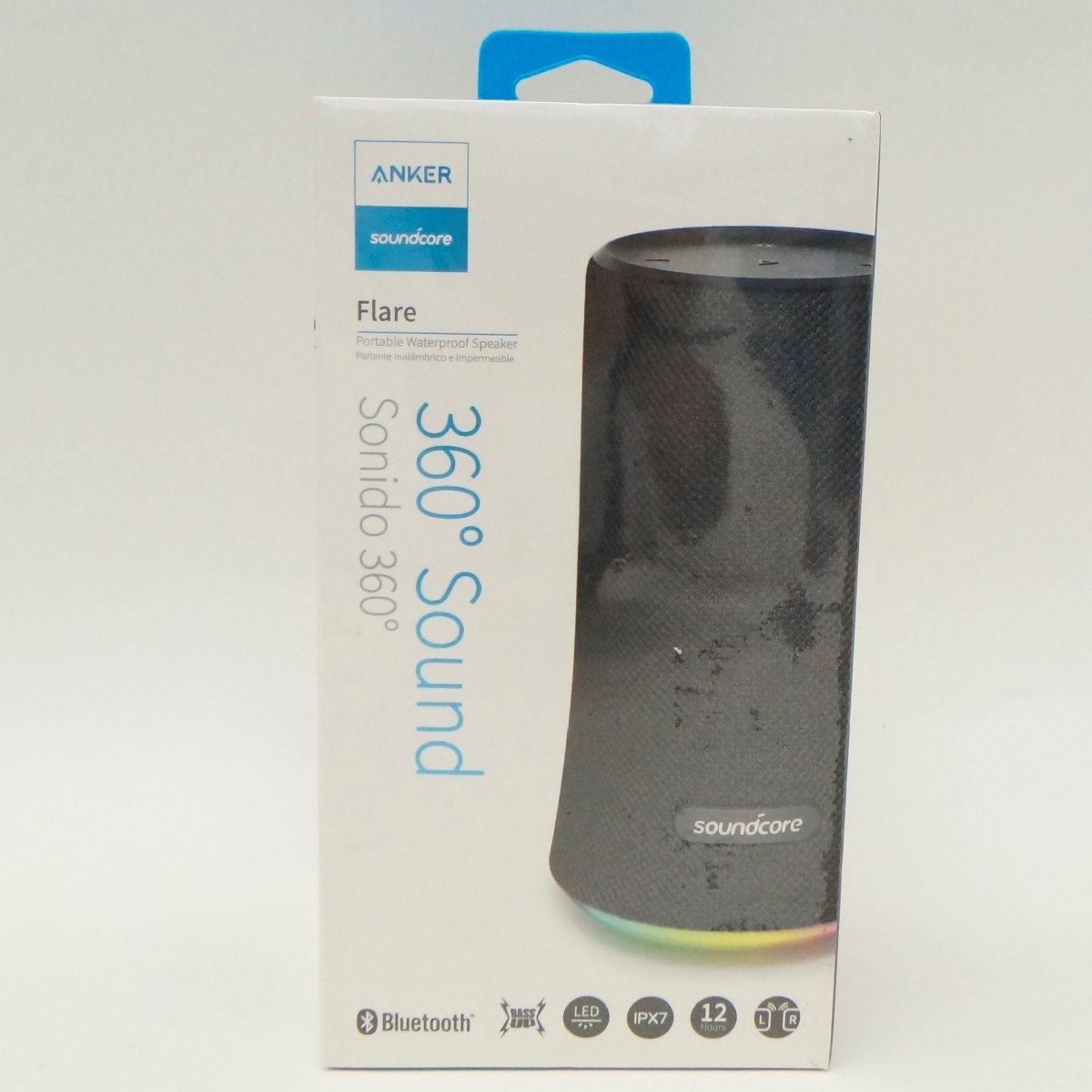 【未使用】未使用 soundcore Flare ポータブル防水 スピーカー A3161011 360° Sound アンカー ブラックの落札情報詳細 - ヤフオク落札価格検索 オークフリー