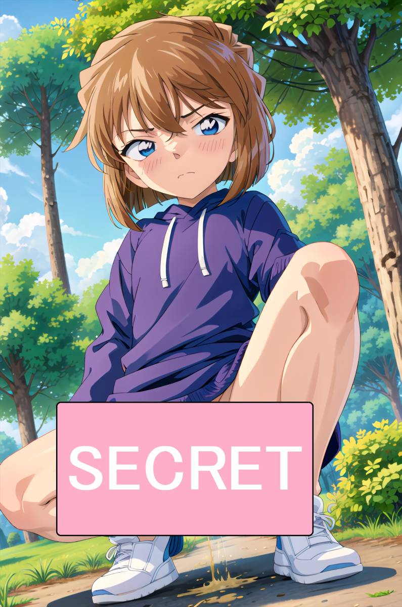 【未使用】★名探偵コナン：灰原哀 82★イラスト 特殊印刷 オリジナル 同人 グッズ A4変形サイズ ミニ ポスター 野外 シークレット Secret 美少女の落札情報詳細 Yahoo