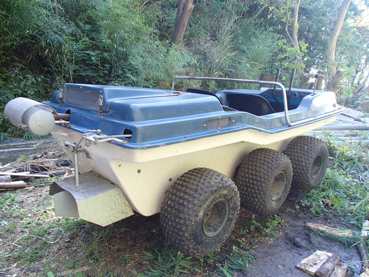 【傷や汚れあり】売切!超希少!ペラ付 水陸両用車 6輪駆動 日本製 始動OK 検:ARGO アーゴ MAX マックス ATC TRX ホンダ ...