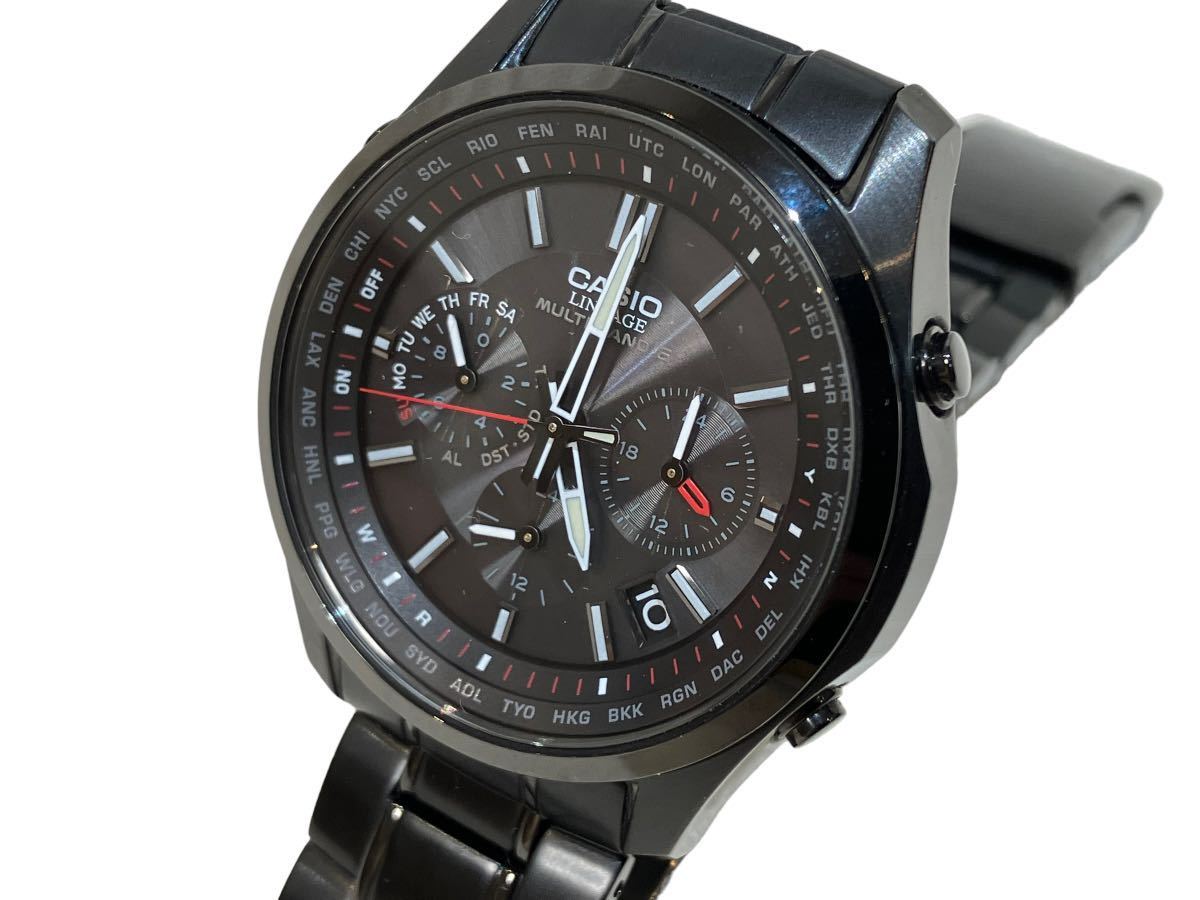 【やや傷や汚れあり】CASIO カシオ LCW-M200 LINEAGE WAVE CEPTOR TOUGH SOLAR ウェーブセプター ...