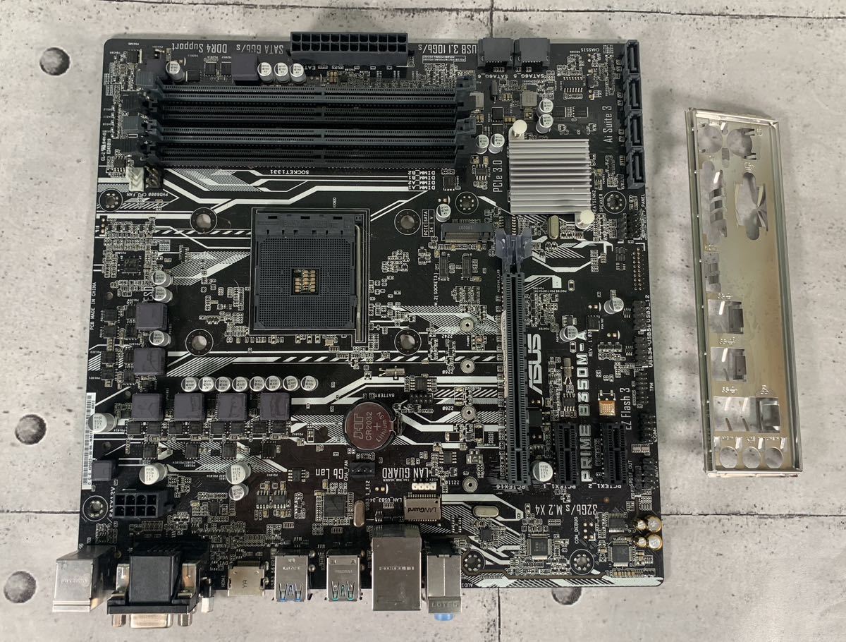 【やや傷や汚れあり】1円スタート ASUS PRIME B350M-A AM4 DDR4 AM5 MicroATX パソコン電源ユニット 510W PC7014 ATX Ac bel おまけ ...