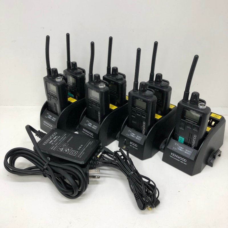 【全体的に状態が悪い】【ジャンク品】 KENWOOD UBZ-M31 UBC-9CR UBC-8ML DEMITOSS mini セット 特定小電力 トランシーバー ツイン充電台 ...