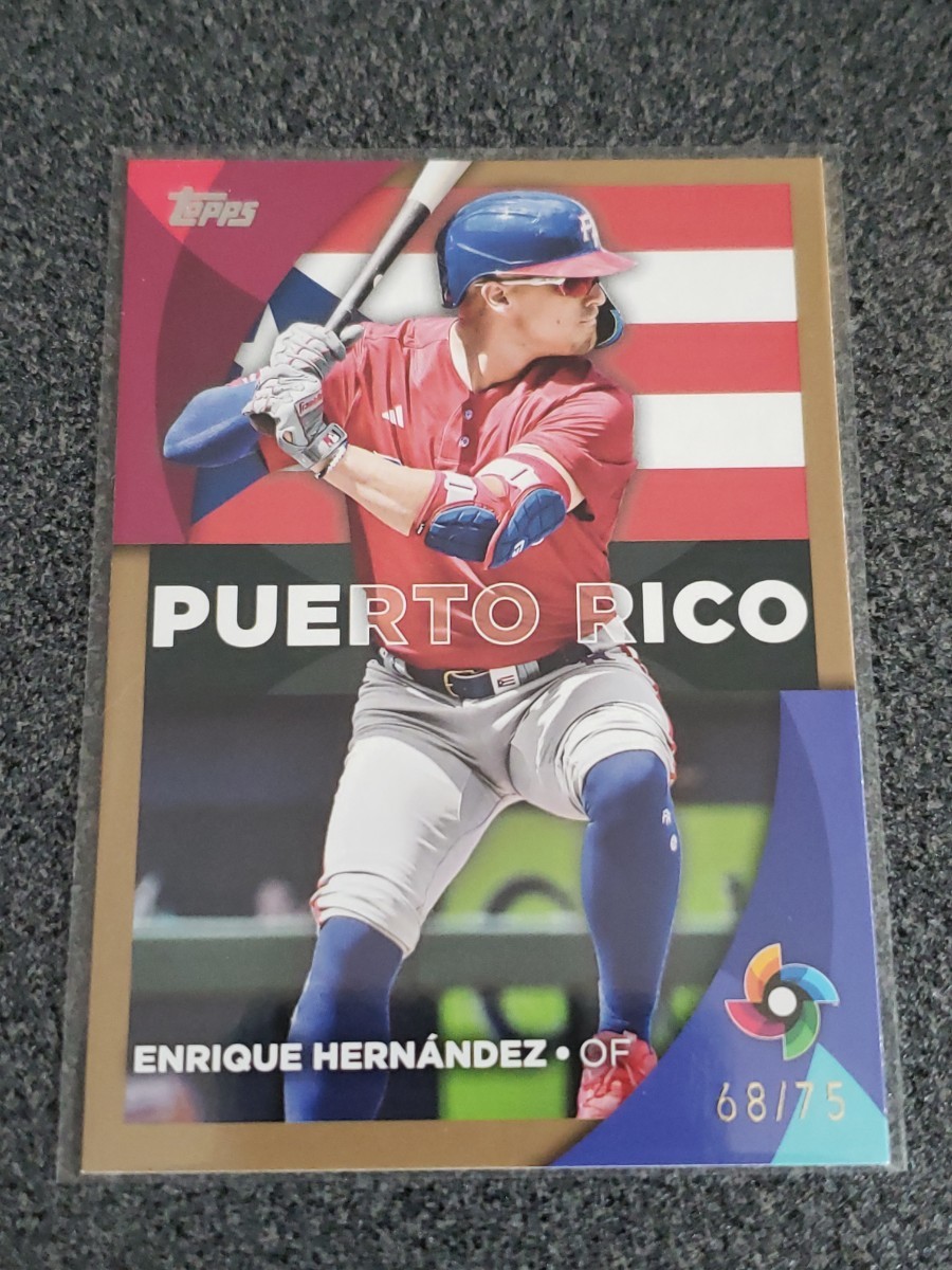 【目立った傷や汚れなし】topps 2023 MLB SERIES2 インサート75シリ WBC ENRIQUE HERNANDEZ PUERTO RICOの落札情報詳細 - Yahoo ...