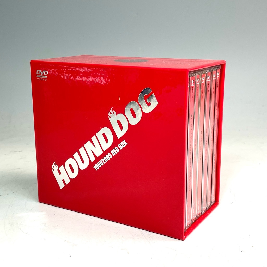 【やや傷や汚れあり】HOUND DOG ハウンドドッグ 初回生産限定 DVD BOX 19802005 RED BOX LIVE 渋谷公会堂 日比谷野外音楽堂 夢の島 武道館 RED BOX ...