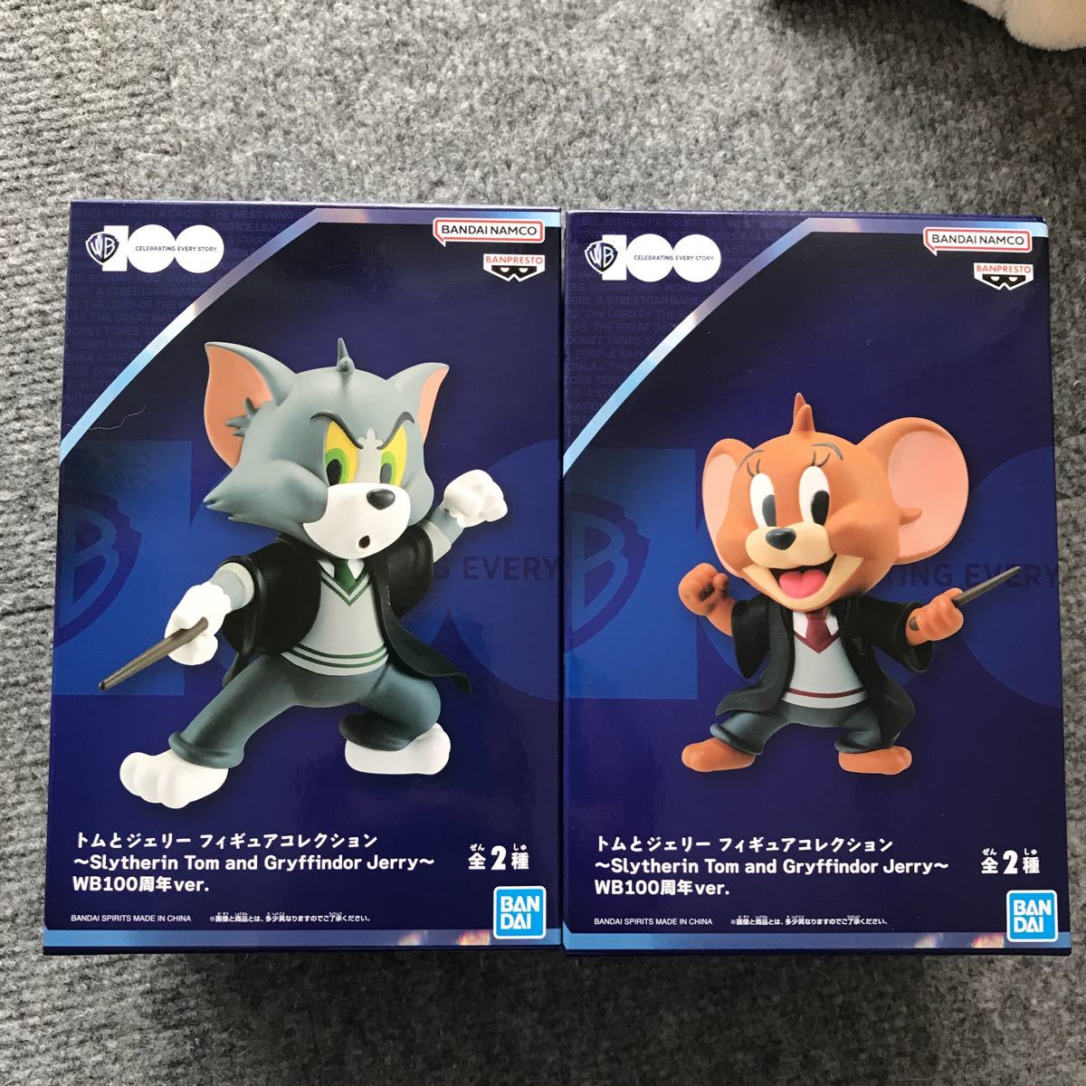 【未使用に近い】【最新プライズ品】WB100周年ver. トムとジェリー フィギュアコレクション 〜Slytherin Tom and Gryffindor Jerry〜 2点セットの落札情報 ...