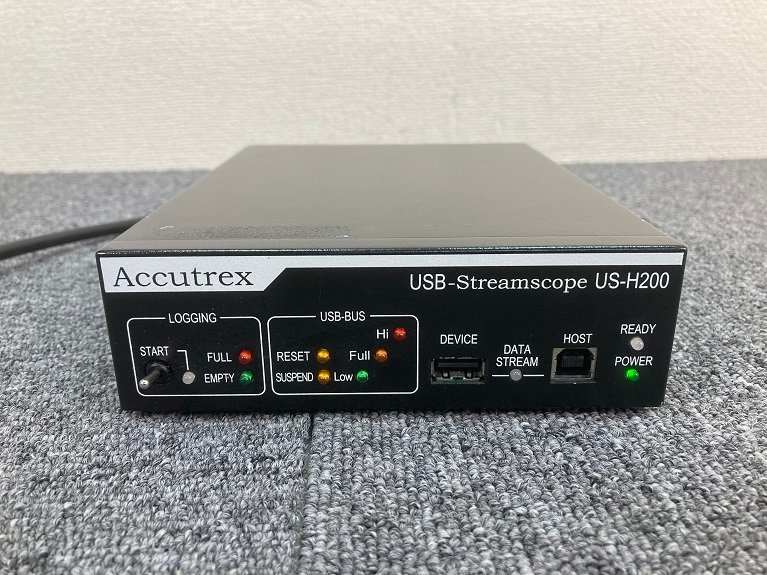 【やや傷や汚れあり】1199-O★Accutrex USBストリームスコープ USB通信データ解析ツール★US-H200★通電確認済中古現状 ...