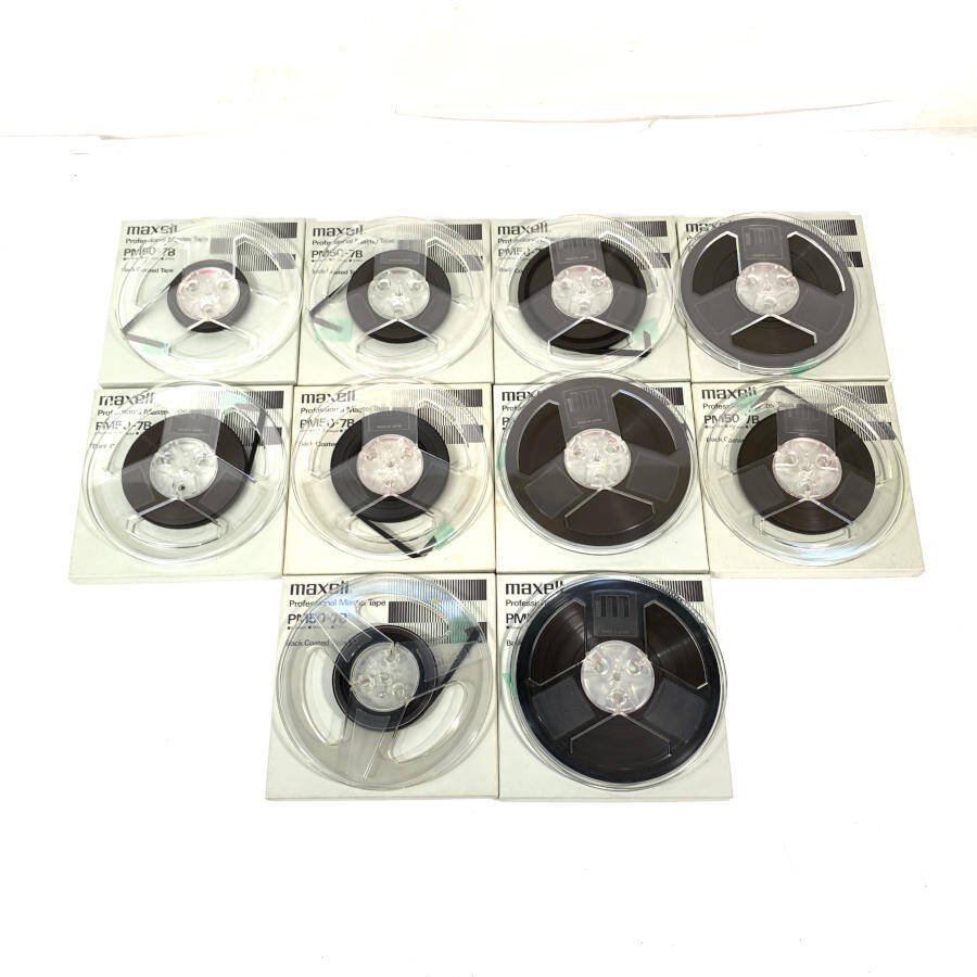 【傷や汚れあり】maxell 他 Pm50 7b バックコートタイプ オープンリールテープ 7号プラリール まとめ10巻セット 元箱付き ジャンク品【tb】の落札情報詳細 ヤフオク落札価格 