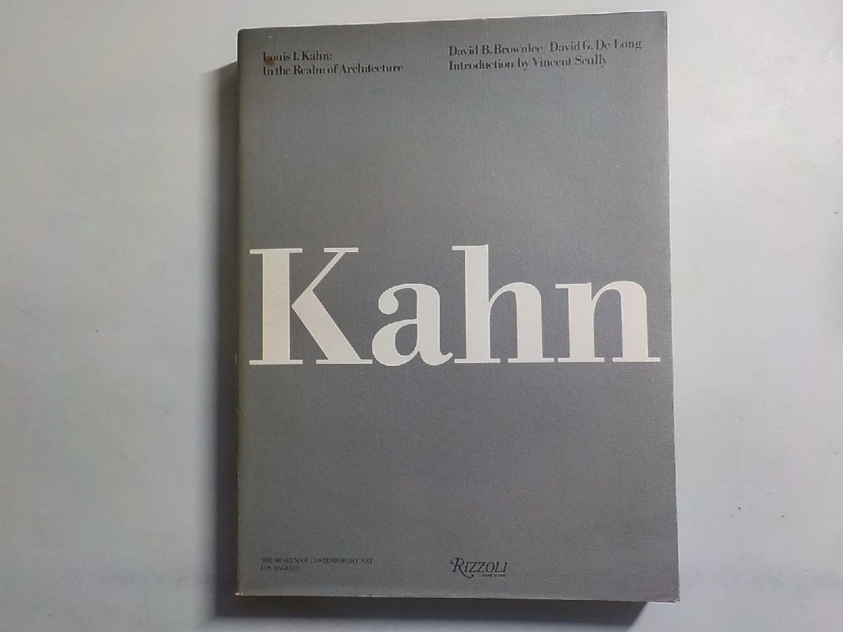 【傷や汚れあり】K5089 Louis I. Kahn: In the Realm of Architecture Kahn RIZZOLI♪の落札情報詳細 - ヤフオク落札価格検索 オークフリー