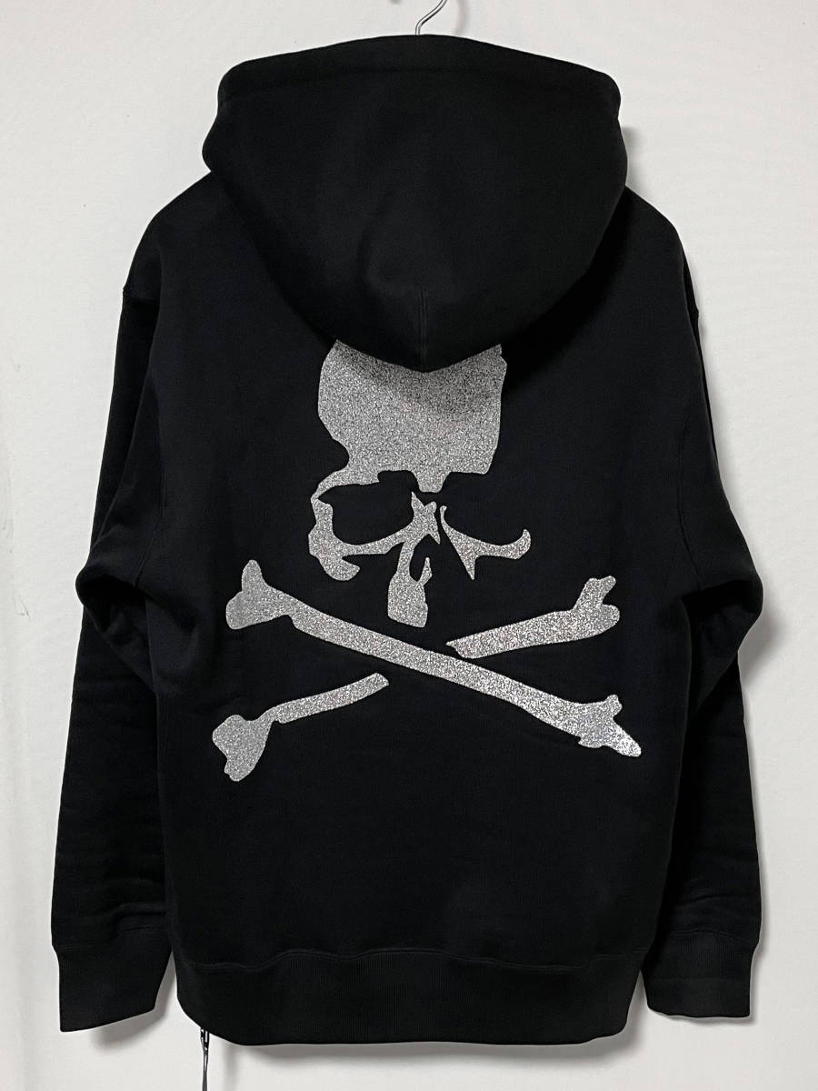 【未使用に近い】【正規品】美品★187,000円/17AW mastermind JAPAN ロゴ 特大スカル グラスビーズ装飾 フーディ【S ...