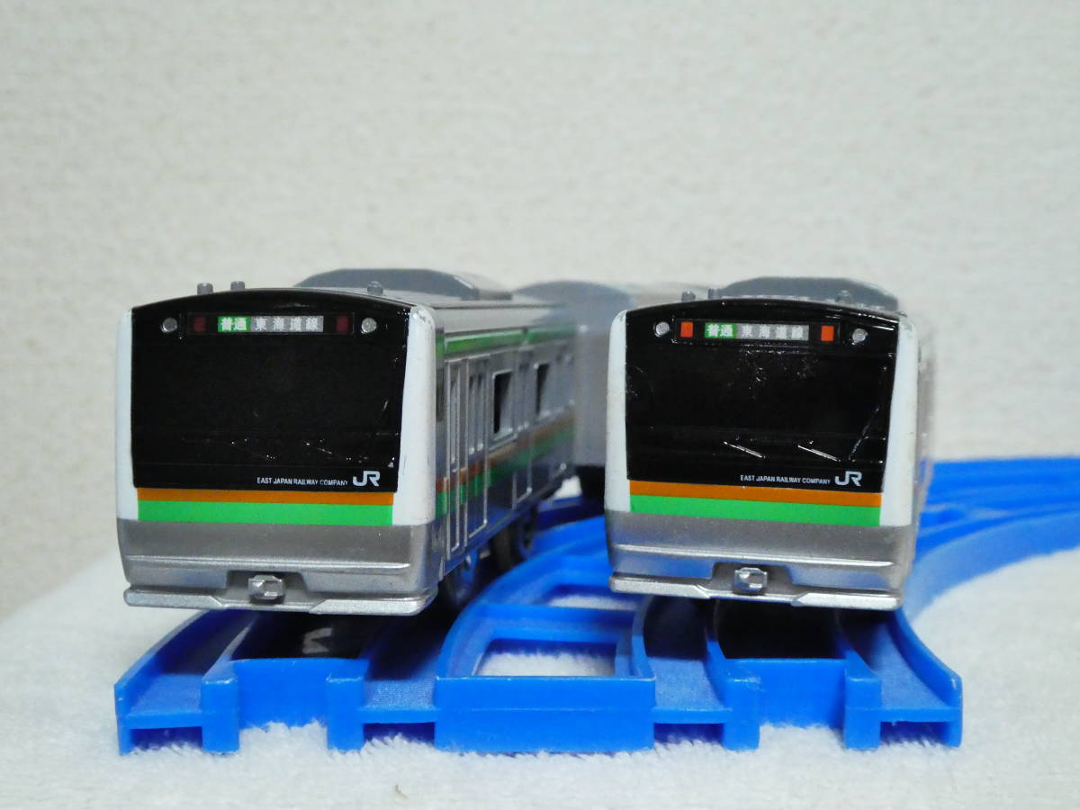 【全体的に状態が悪い】プラレール『絶版品 旧S-31 E233系 湘南色 後尾車非連結仕様 清掃・整備・動作確認済み 中古品』の落札情報詳細 - ヤフオク落札価格検索 オークフリー