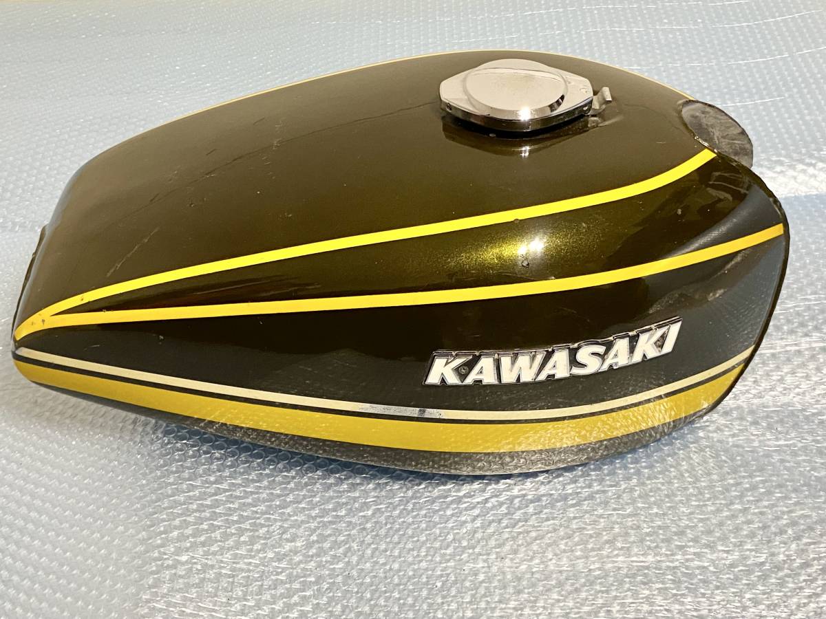 【やや傷や汚れあり】オリジナル塗装☆Z1 Z2 純正タンク タイガーカラー 内プレス/KZ1000KZ900Z1000MK2火の玉サイドカバー茶玉エビ茶ガソリンタンク燃料タンクの落札情報詳細 ...