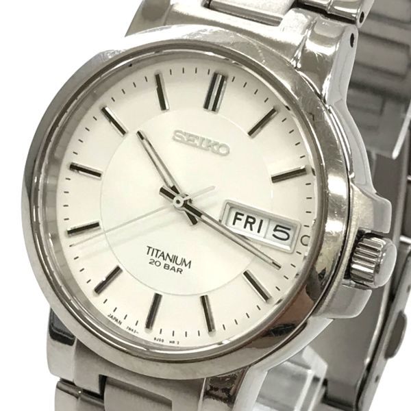 【目立った傷や汚れなし】SEIKO セイコー SPIRIT スピリット 腕時計 SCDC055 クオーツ TITANIUM チタニウム チタン ...