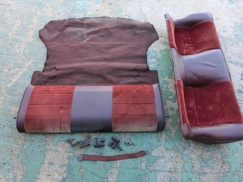 【傷や汚れあり】T【E2-37】【220サイズ】★マツダ Mazda SA22C サバンナRX-7 リアシート トランクカーペット/※シミ汚れ ...