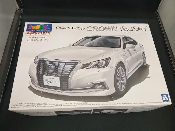 【傷や汚れあり】【未組立品】 プラモデル アオシマ 1 24 トヨタ Grs210 Aws210 クラウン ロイヤルサルーンg15 ホワイト