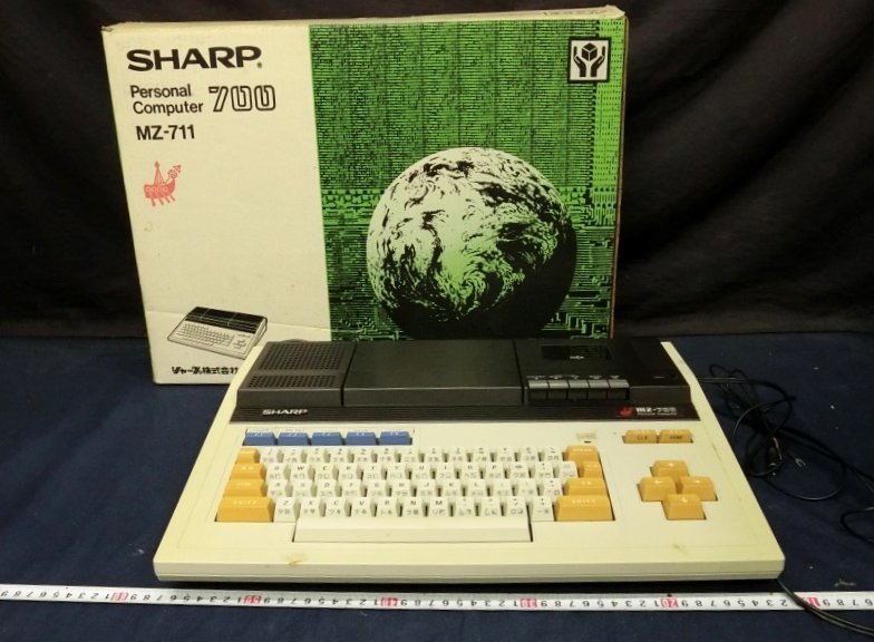 【傷や汚れあり】L2474 SHARP MZ-700（MZ-711）本体 通電確認の落札情報詳細 - ヤフオク落札価格検索 オークフリー