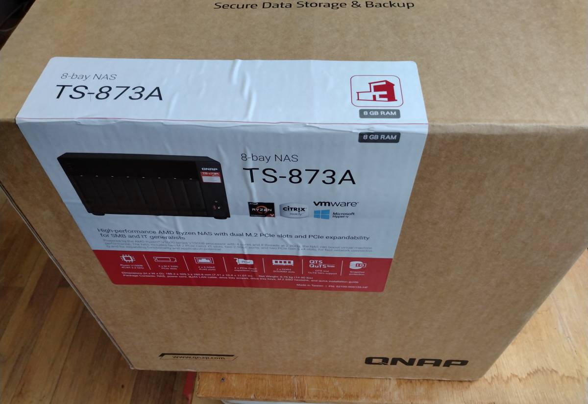 【未使用に近い】QNAP TS-873A-8G 8ベイNAS メモリ32GB増設済の落札情報詳細 - ヤフオク落札価格検索 オークフリー