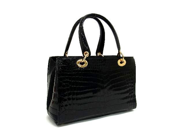 【目立った傷や汚れなし】1円 極上 本物 JRA公認 美品 iii sanpo サンポー クロコダイル ハンドバッグ トート レディース ブラック系 BF3731の落札情報詳細 - Yahoo ...