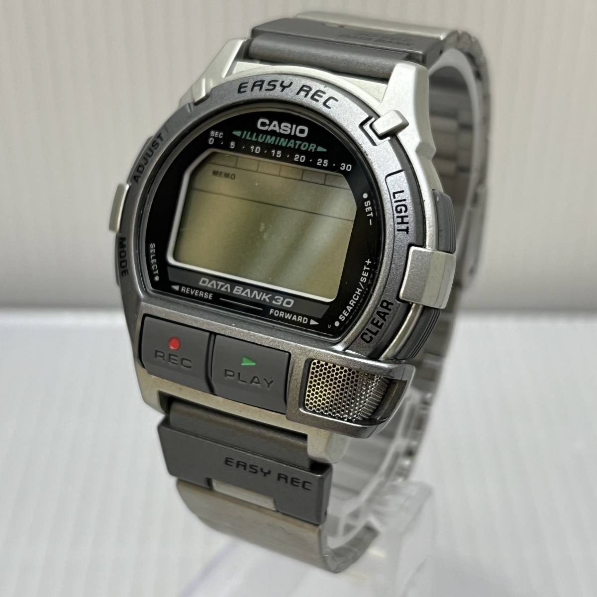 【やや傷や汚れあり】545-0801 CASIO カシオ データバンク30 EASY REC イージーレック メンズ レディース 腕時計 ...