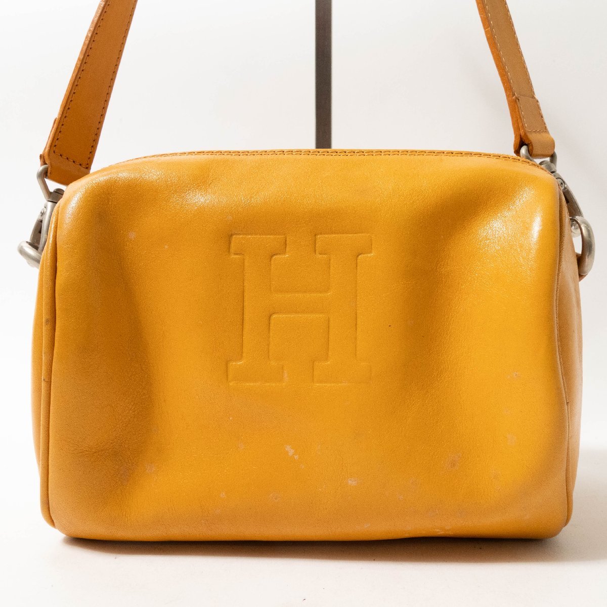 【傷や汚れあり】HIROFU ヒロフ ミニショルダーバッグ 皮革 レザー ロゴ型押し レトロ クラシカル 黄色 イエロー レディース 婦人 女性 イタリア製の落札情報詳細 - Yahoo ...