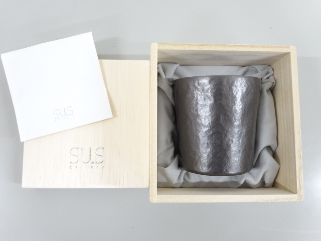 【未使用】新品 未使用品 SUS Gallery サスギャラリー Rock Sepia ロック セピア S-230S 真空二重構造 タンブラー ...