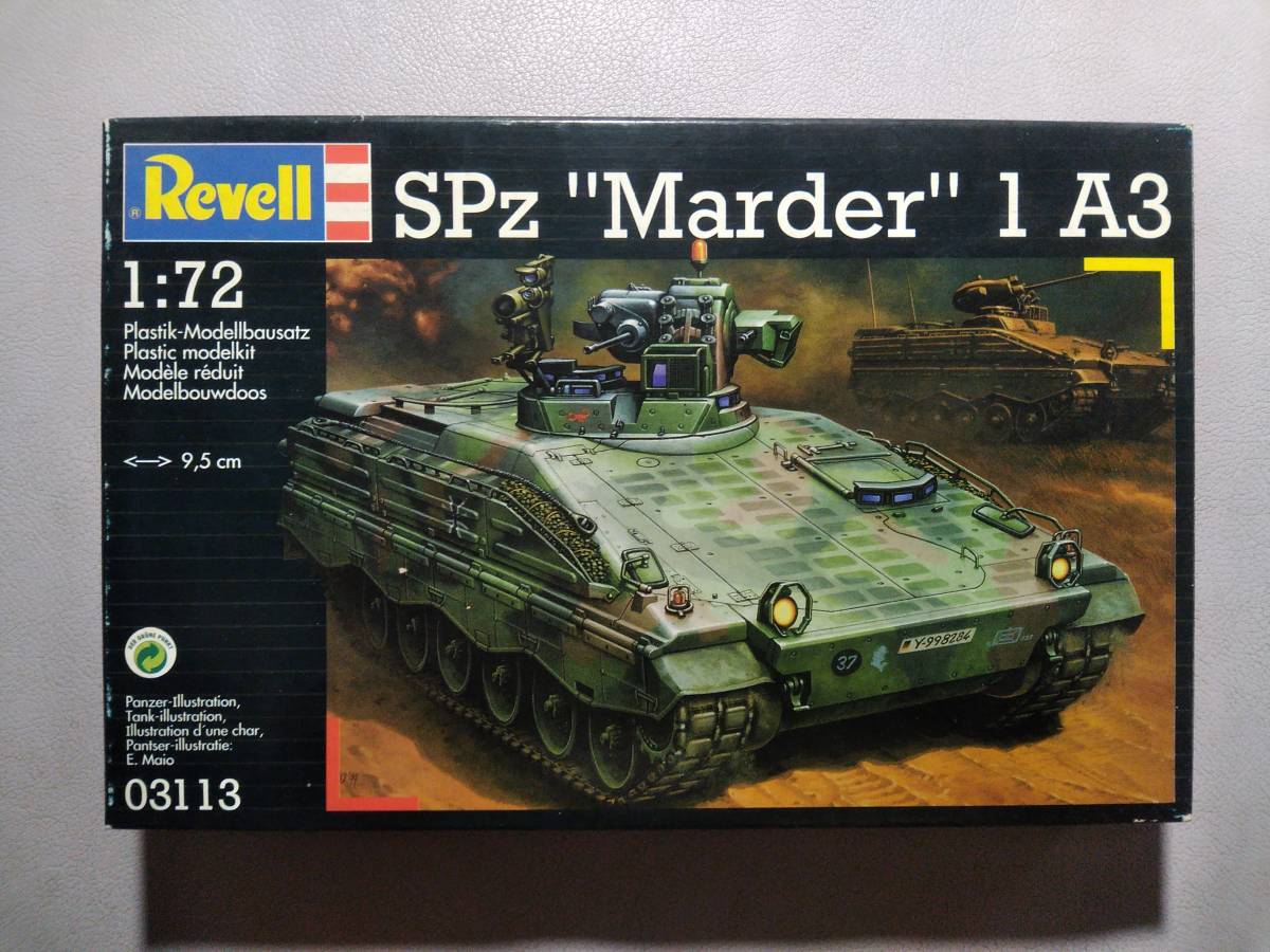 【やや傷や汚れあり】【Revell/独陸軍】03113 1/72 SPz Marder1A3 マルダー歩兵戦闘車【20㎜機関砲,7.62mm ...