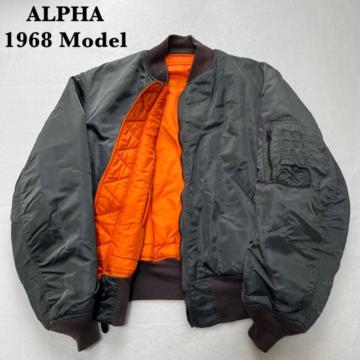 【目立った傷や汚れなし】【極美品】ALPHA アルファ MA-1 1968年モデル カーキ Lの落札情報詳細 - ヤフオク落札価格検索 オークフリー