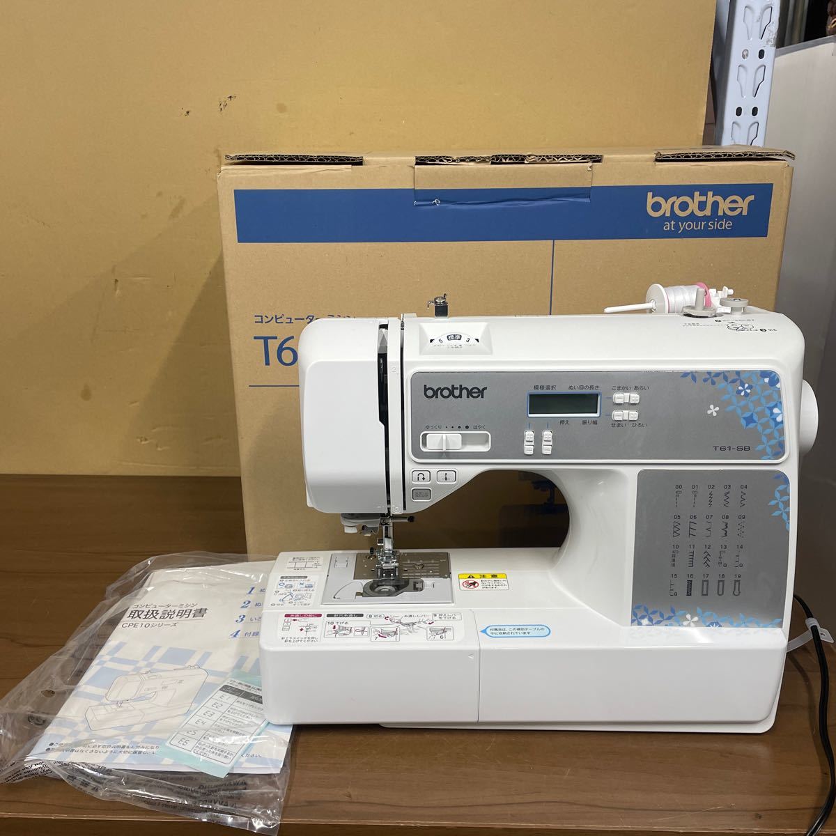 【目立った傷や汚れなし】UTT446【美品★】brother/家庭用ミシン/CPE1001/ブラザーコンピューターミシン/T61-SB電子ミシン/ハンドクラフト 手工芸/裁縫/の落札情報詳細 ...