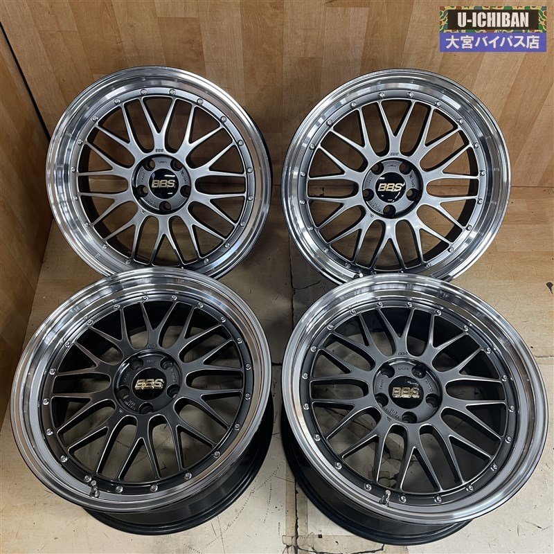 【目立った傷や汚れなし】美品 鍛造 BBS LM LM453 LM421 19インチ 8.5J +25 / 9.5J +38 5H 112 4 ...