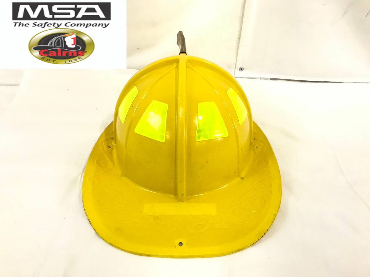 【傷や汚れあり】【米軍放出品】☆米軍消防隊 ファイヤーマンヘルメット 消防士ヘルメット MSA 1044 ファイアファイター 防災 ...