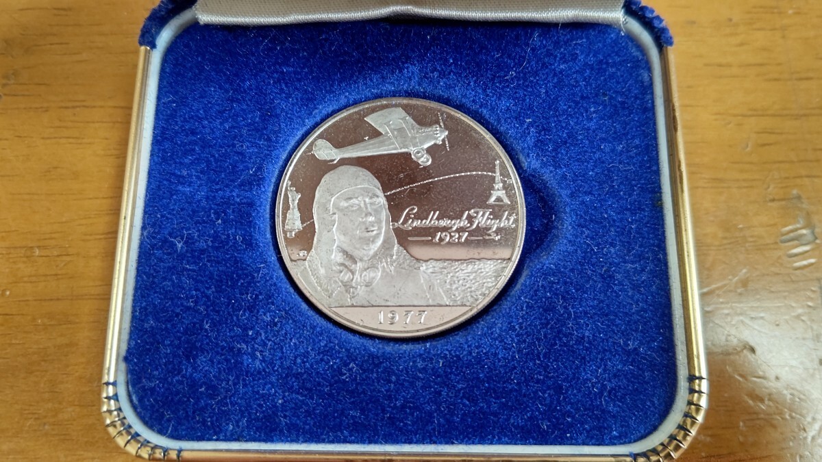 【未使用に近い】1977年 西スモア 1TALA 単独無着陸飛行50周年記念プルーフ銀貨、オリジナルケース付の落札情報詳細 - ヤフオク落札 ...