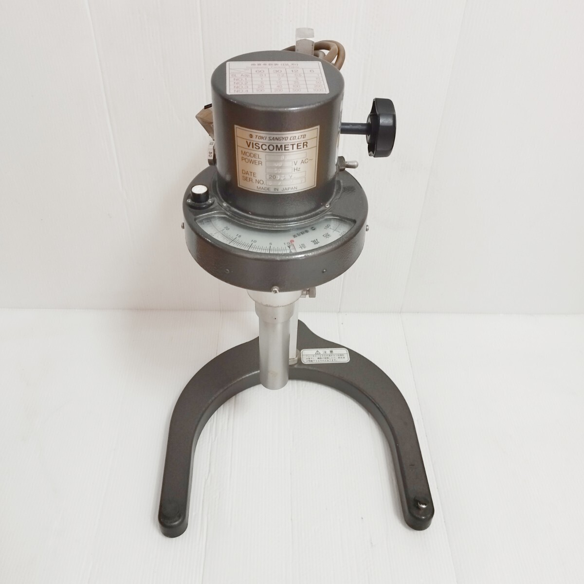 【全体的に状態が悪い】TOKI SANGYO/東機産業 B形粘度計 BL Viscometer Model B ビスコメーター/粘度計 B形 ...
