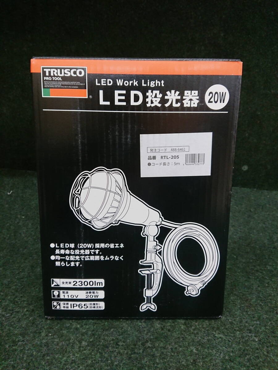 【未使用】未使用 未開封 TRUSCO トラスコ中山 100V 20W LED投光器 2300lm 5mコード RTL-205 (5)の落札情報詳細 - ヤフオク落札価格検索 オークフリー