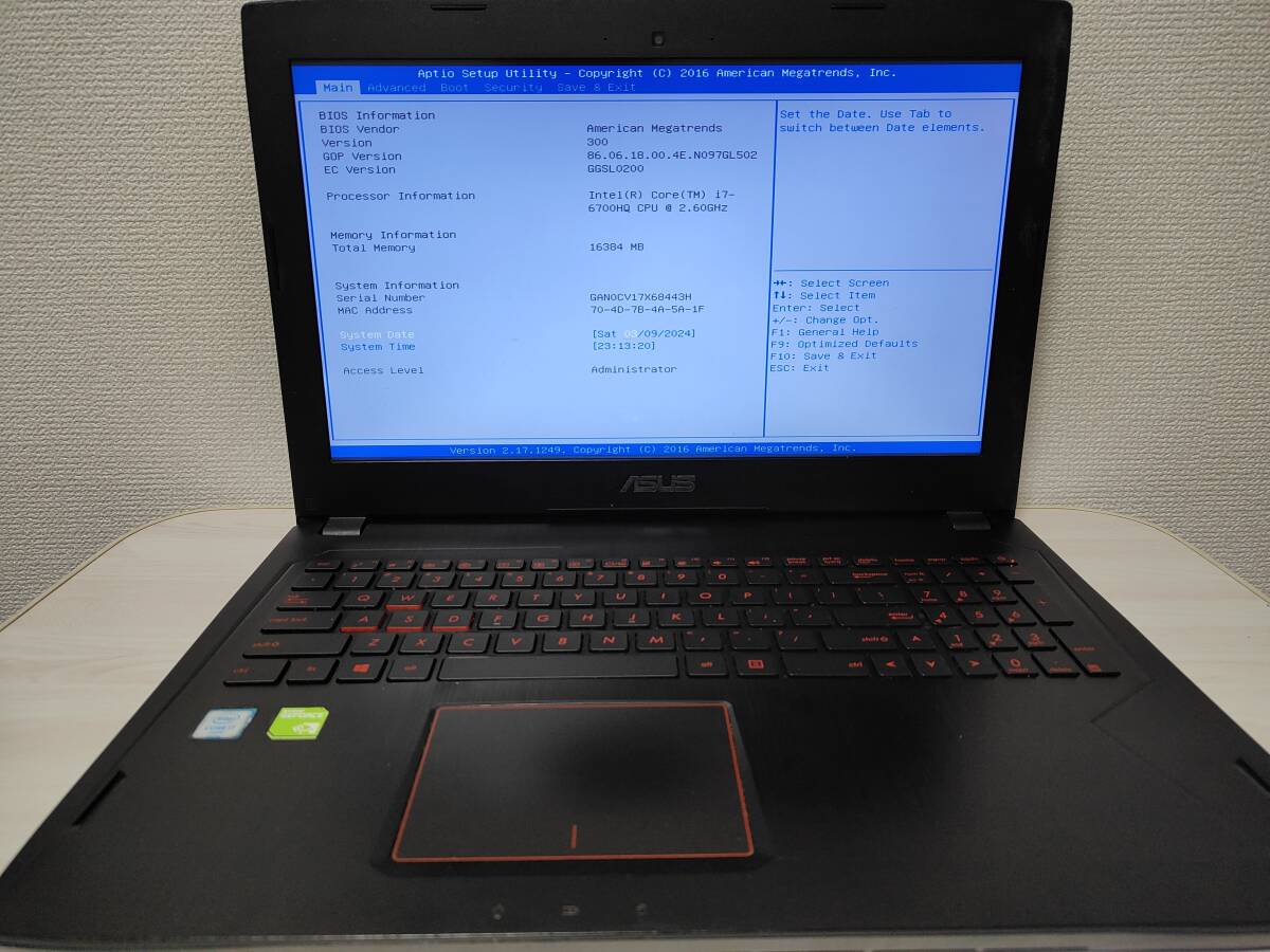 【やや傷や汚れあり】ゲーミングノート ASUS Core i7 メモリ16GB Geforce GTX 1060 ジャンクの落札情報詳細 - ヤフオク落札価格検索 オークフリー