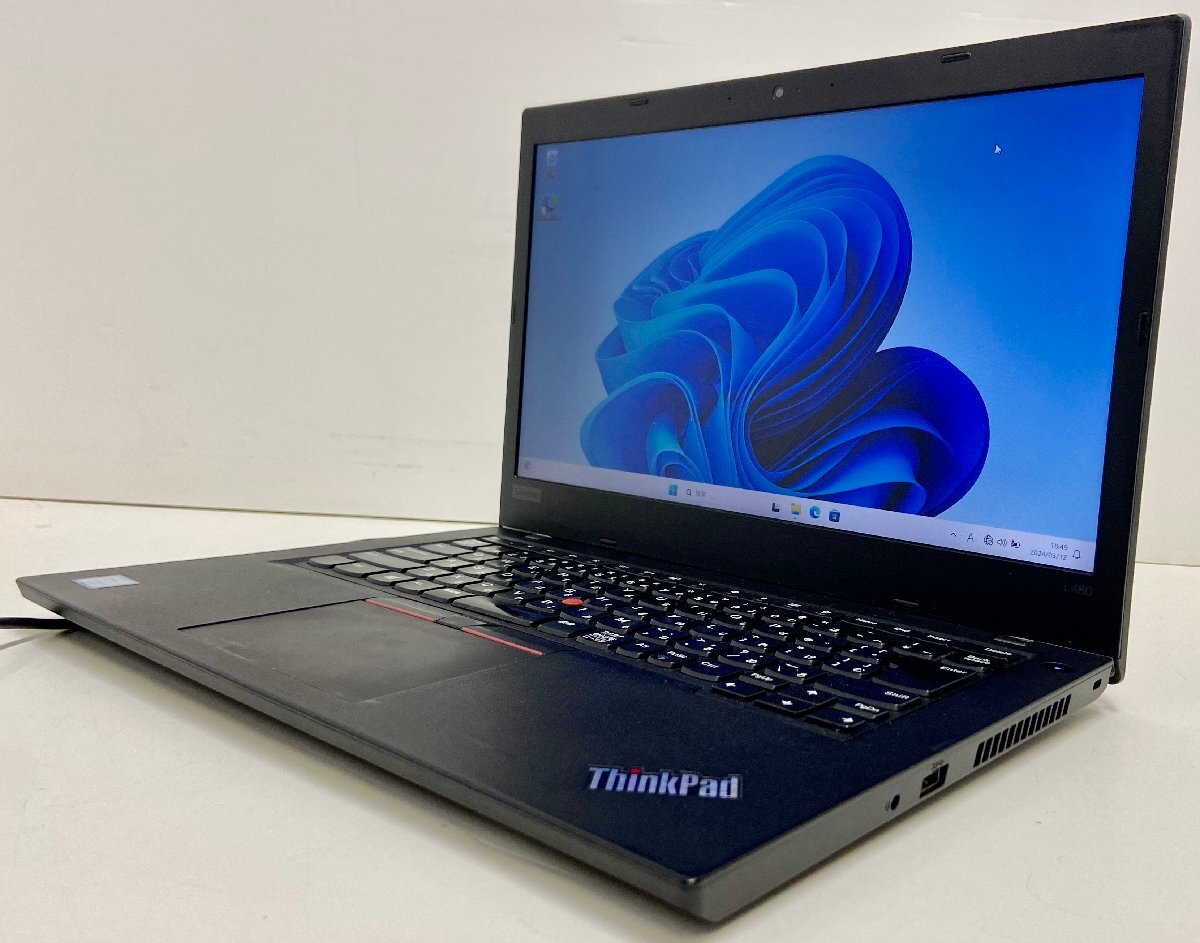 【目立った傷や汚れなし】LC1327S 【動作品】Lenovo ThinkPad L480 CPU:Intel(R) Core(TM) i5-8250U CPU @1.60GHz SSD ...