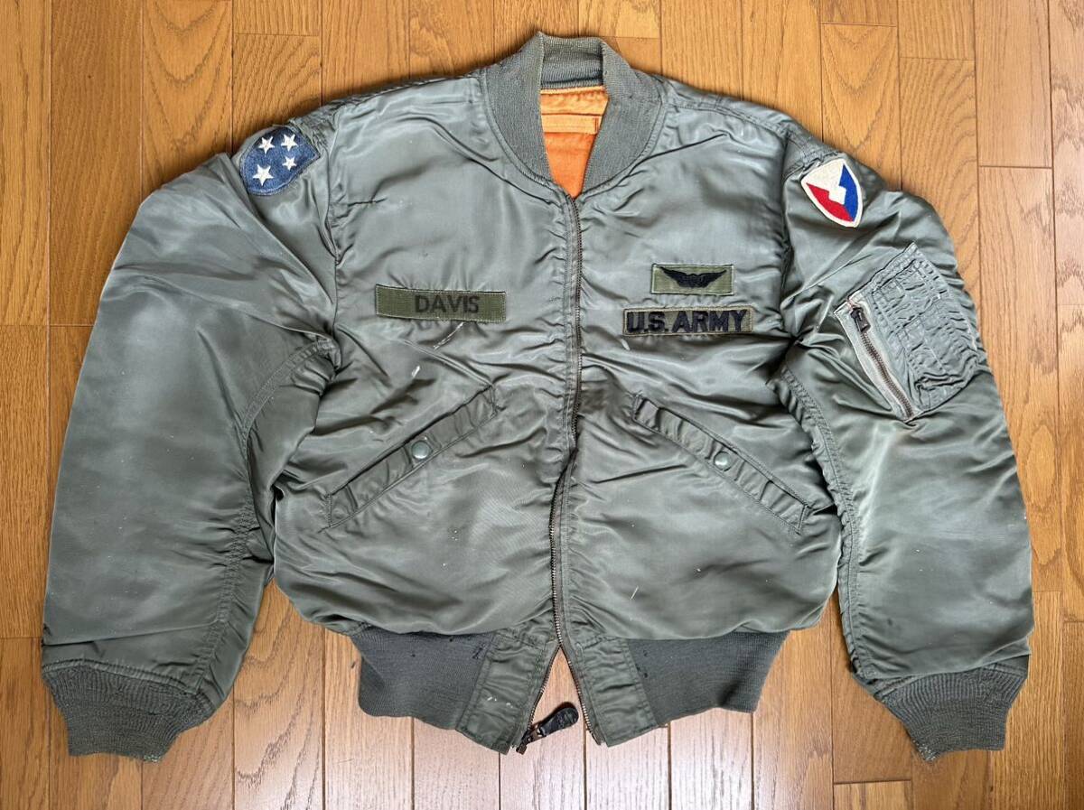 【全体的に状態が悪い】アメリカ軍 フライトジャケット L-2B ベトナム戦争 1967年 サイズ Medium 官給品 実物の落札情報詳細 ...