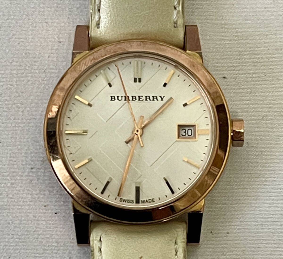 【傷や汚れあり】1円〜① BURBERRY バーバリー BU9108 チェック柄 腕時計 ホワイト×ローズゴールド レザー ネコポス発送の落札情報詳細 - Yahoo!オークション落札価格検索 ...