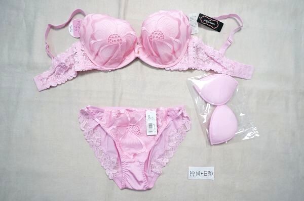 【未使用】★aimerfeelエメフィール/ソックコウベの光沢ピュアピンクなビキニショーツ/ビキニパンツとブラジャー/トップのセット PP M＋E70の落札情報詳細 - ヤフオク落札価格検索 ...