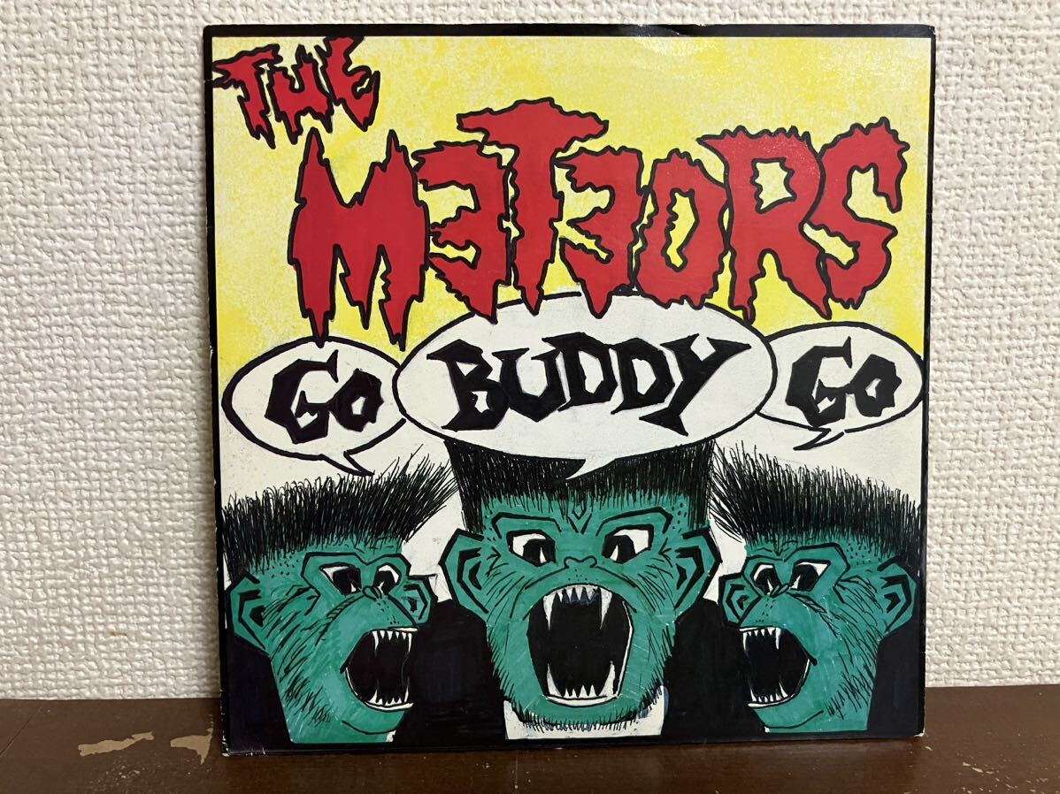 【やや傷や汚れあり】THE METEORS GO BUDDY GO UK盤 シングル レコード サイコビリー パンク PSYCHOBILLY ...