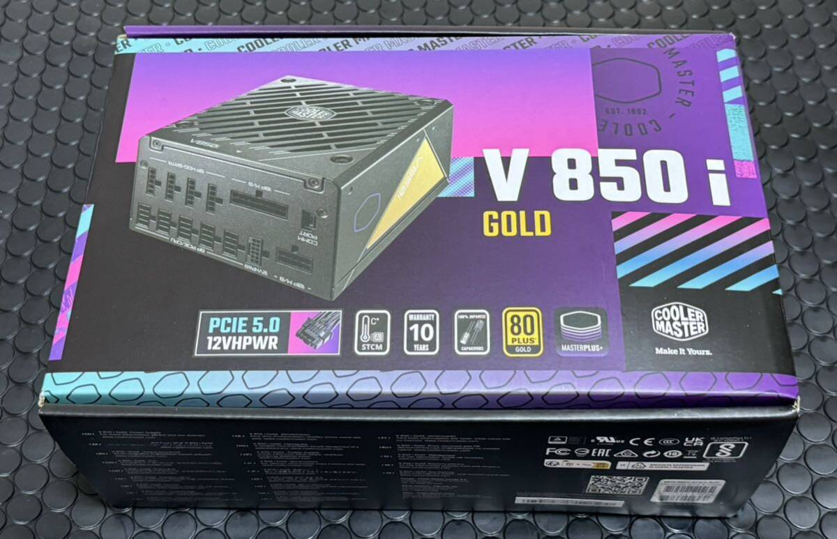 【未使用に近い】クーラーマスター Cooler Master V850 Gold i Multi ATX3.0 80PLUS GOLD フルモジュラー 850W デジタルPC電源ユニット ...