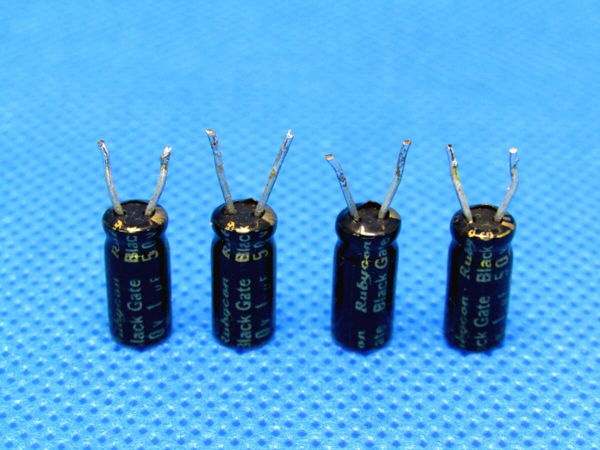 【目立った傷や汚れなし】★★★Rubycon Black Gate ルビコン ブラックゲート 電解コンデンサ 50V 1μF±20％ USED ...