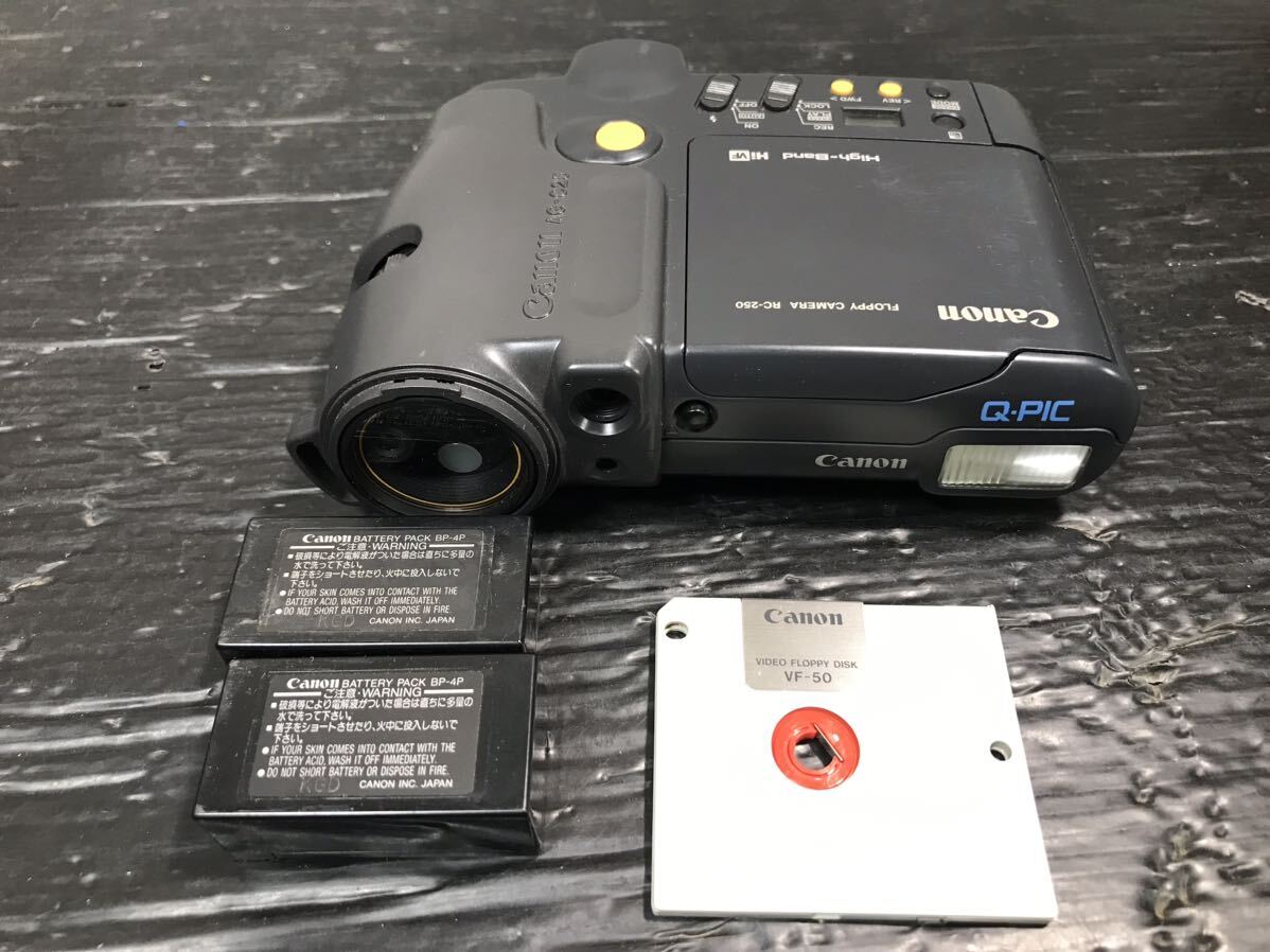 【やや傷や汚れあり】050901 Canon RC-250 キャノン Q-PIC キューピック FLOPPY CAMERA RC-250 ...