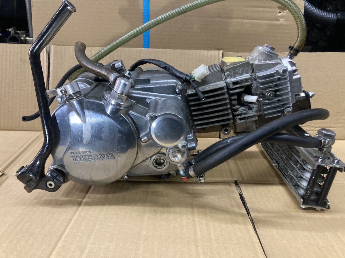 【傷や汚れあり】モンキー カスタム エンジン 走行わずか 5速クロス アウターローターオイルクーラー ゴリラ ホンダ 12V Z50J AB27 106cc 武川 タケガワの落札情報詳細 ...